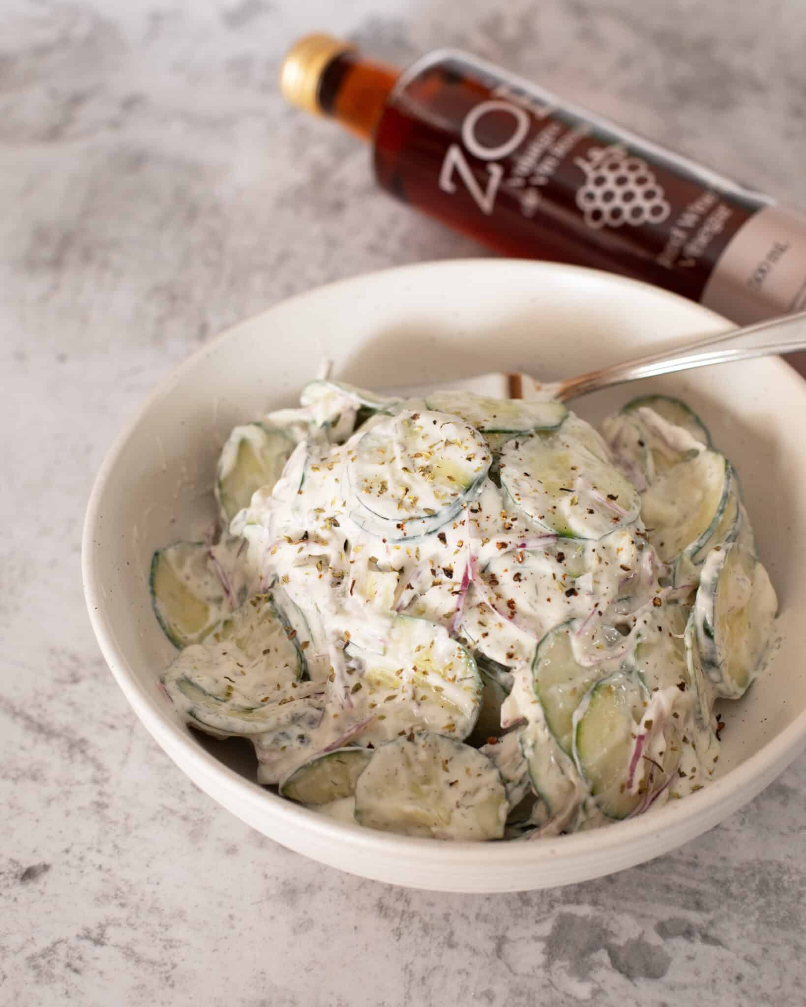 Easy Greek Cucumber Salad - Zoë Olive Oil Montreal Quebec Canada